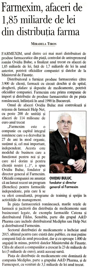 Farmexim.ro :: Farmexim in the media